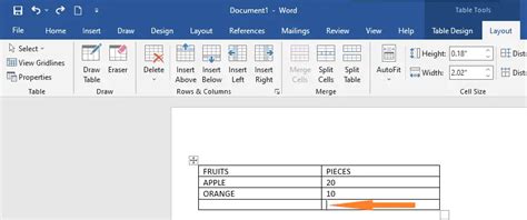 Make Rows And Columns In Word