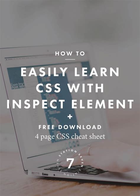 How To Learn Css Using The Inspect Element Tool — Station Seven Web Design Tips Squarespace
