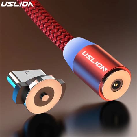 Uslion 3m 마그네틱 마이크로 Usb 케이블 삼성 안 드 로이드 휴대 전화 Type C 충전 아이폰 Xs Xr 8 자석