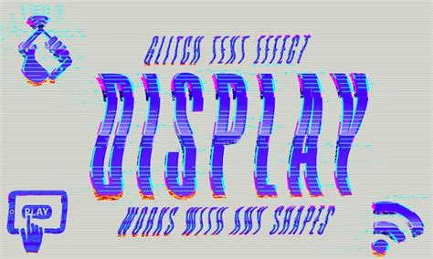 Glitch Text Effect Generator Vectors And Illustrations For Free Download Freepik