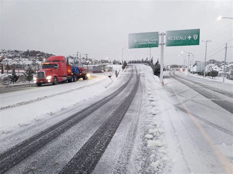 Nevada En La Rumorosa Provoca Frío Intenso En Tijuana Tjnoticias