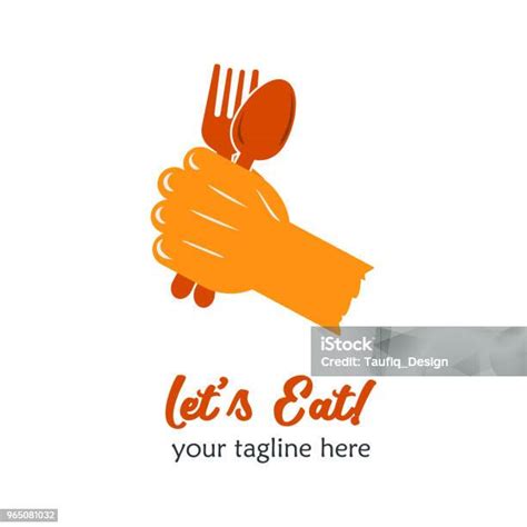 좋은 음식 로고 아이콘입니다 레스토랑 요리 주방 식당 취사 설계 개념 손 잡아 포크와 숟가락 벡터 일러스트 레이 션 개념에 대한