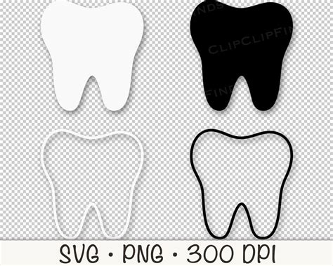 Tooth Svg Tooth Outline Tooth Png Tooth Clipart Vector Etsy Australia