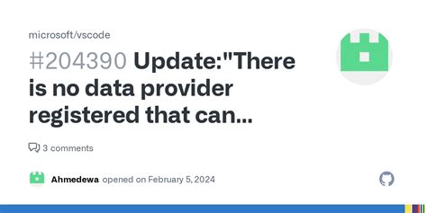 Update There Is No Data Provider Registered That Can Provide View Data This Is The Latest