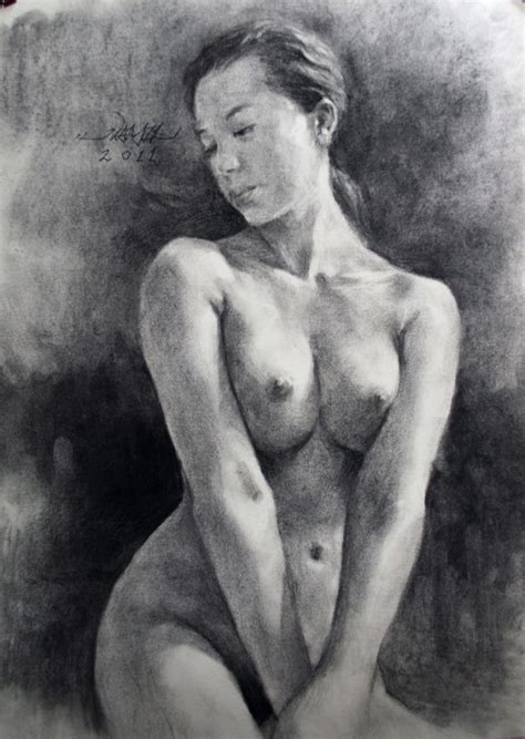NAMIL ART drawing step by step nude Charcoal drawing process by NAMIL 누드 목탄 데생 그리기 과정
