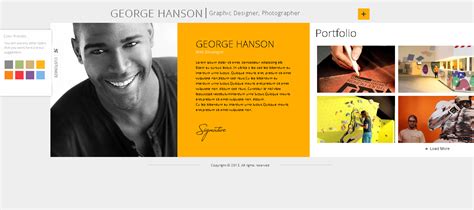 Tema site HTML para site pessoal curriculo portfólio elegante Rei dos Templates