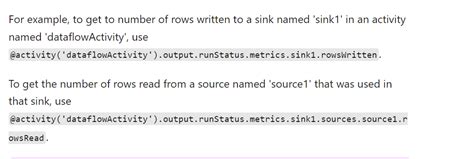 How To Pass Count Of Number Rows Affected In Dataflow Sink To Piepleine