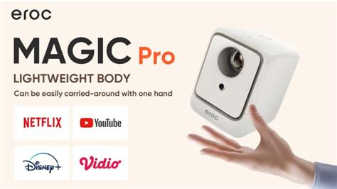 Eroc Magic Pro Portable Projector Lcd 1080p Decoding Wifi Android