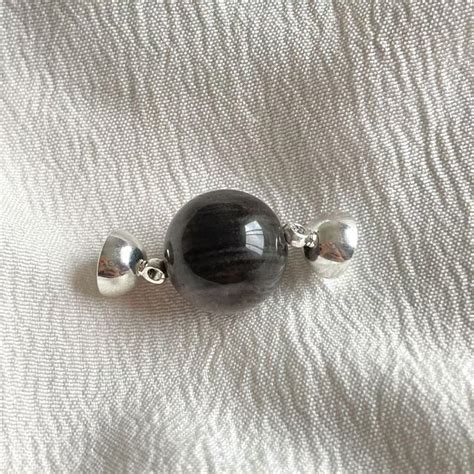 Obsidian Symbol Stone Pixie Garden Art