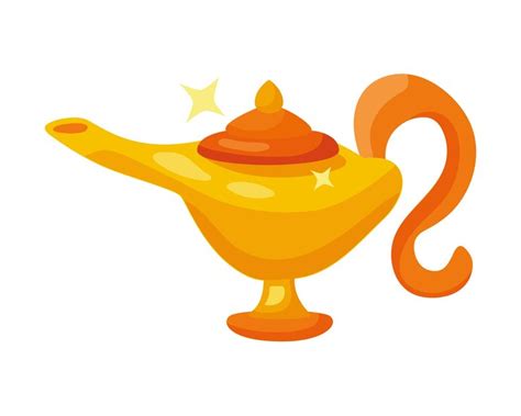 마법의 요정 램프 디자인 무료 벡터