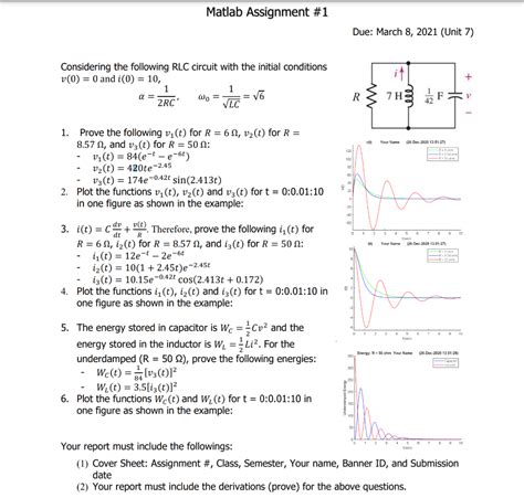 Solved Matlab Assignment 1 Due March 8 2021 Unit 7