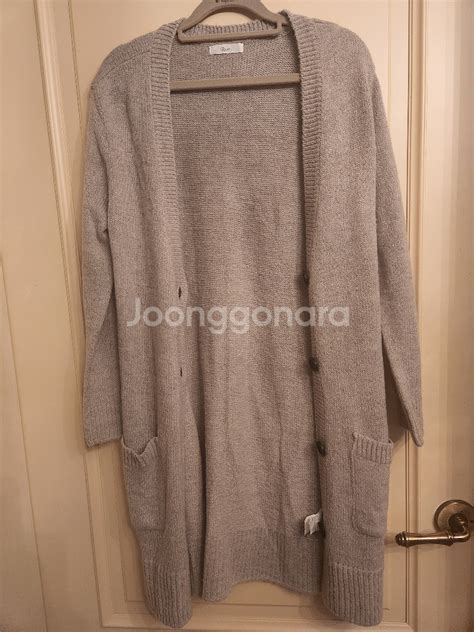 로엠 회색가디건 자켓코트 중고나라