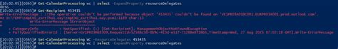 Psa The Set Calendarprocessing Cmdlet No Longer Validates Recipient