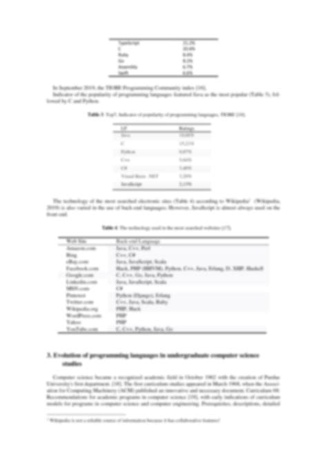 Solution The First Programming Language And Freshman Year In Computer Science Characterization