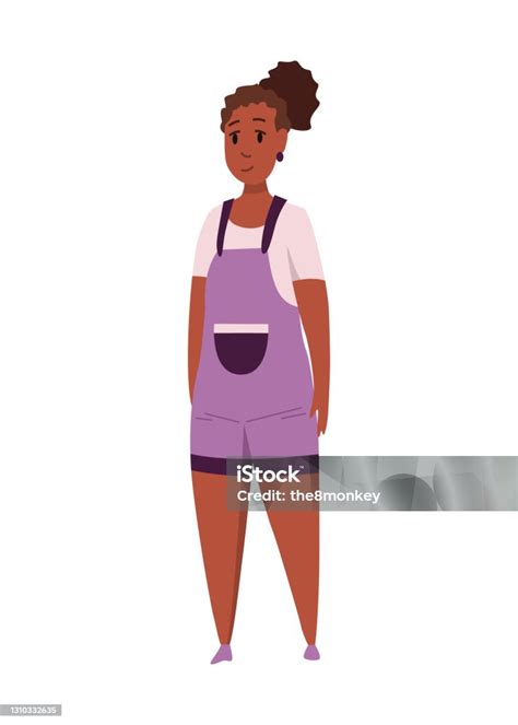 크기 가 중 여성 캐주얼 옷자랑 플랫 만화 스타일의 성인 무성한 아가씨 과체중여성 캐릭터 벡터 사람 건강에 좋지 않은 음식에 대한 스톡 벡터 아트 및 기타 이미지 Istock