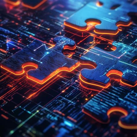 Digital Representation Of Api Integration Concept Premium Ai