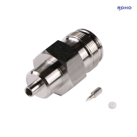 Low Pim Rf Coaxial Mini Din 4 3 10 Female Connector For 141 Cable