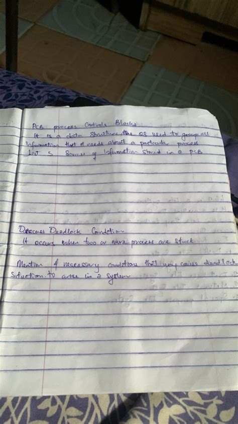 Pcb Process Control Block It Is A Data Structure The Os Uses To Gro