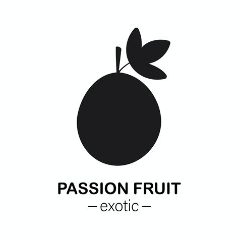 Passion Fruit Logo Silhouette Vector Illustration 21667765 Vector Art