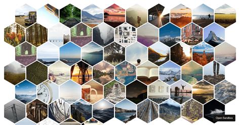 React Honeycomb Responsive Example Forked Codesandbox