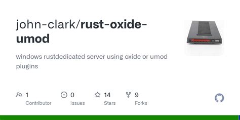 GitHub John Clark Rust Oxide Umod Windows Rustdedicated Server Using