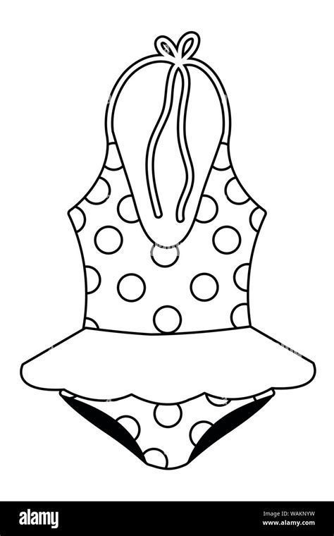 Bathing Suit Coloring Page