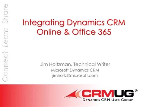 Ppt Integrating Dynamics Crm Online And Office 365 Powerpoint