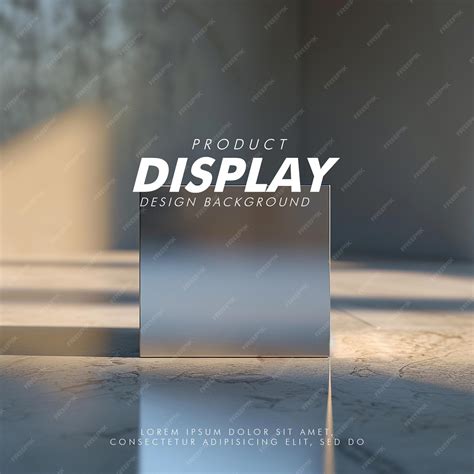 아름다운 3d 현실적인 빈 포디움 모 무대 제품 쇼케이스를 위해 현실적 프리미엄 Ai 생성 Psd