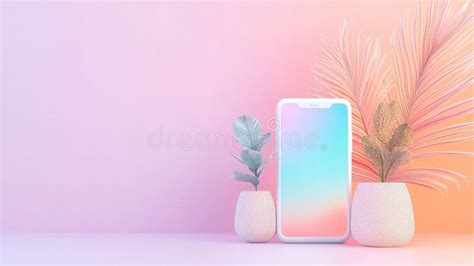 Sleek Modern Gadget With Minimalist 3d Rendered Ui Design Stock Illustration Illustration Of