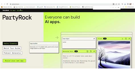 Create Your Own Ai App With Aws Partyrock Zainab Chougule Posted On