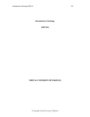 SOC101 Midterm Grand Solved Quiz LMS Handling Service Are Available PAID Assignment QUIZ