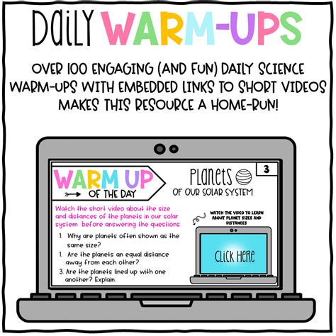 Daily Science Warm Ups Made By Teachers