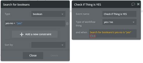 Check For Boolean Yes No In Workflow Condition Bubble Forum