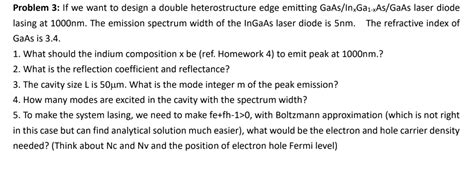 Solved Problem 3 If We Want To Design A Double
