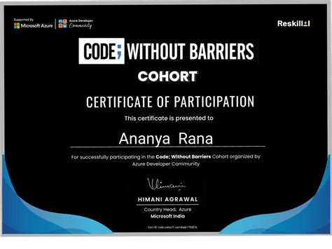 Ananya Rana On Linkedin Codewithoutbarriers Microsoftazure Github Mircosoftdeveloperscommunity