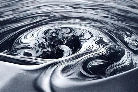 Premium Photo Silver Chrome Metal Texture With Waves Abstract Background Smooth Flowing Liquid
