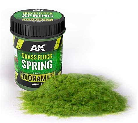 Michigan Toy Soldier Company Ak Interactive Grass Flock 2mm Spring