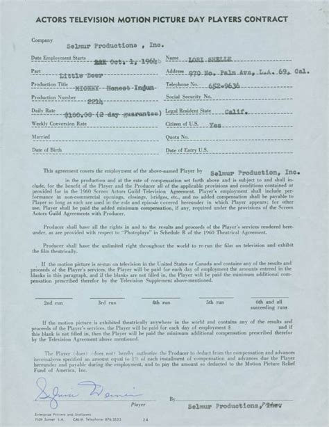 Lori Shelle Document Signed By A Deputy Historyforsale Item 282255