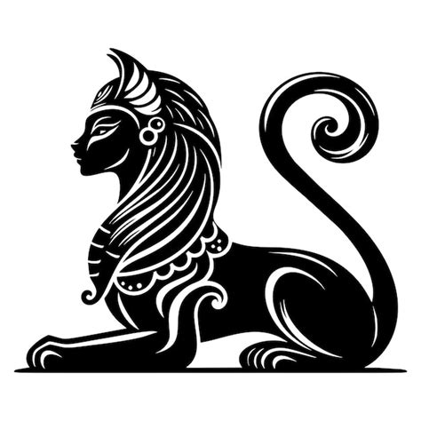 Premium Vector Chibi Style Sphinx Illustration