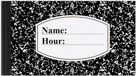 Composition Notebook Google Slide Template Classful