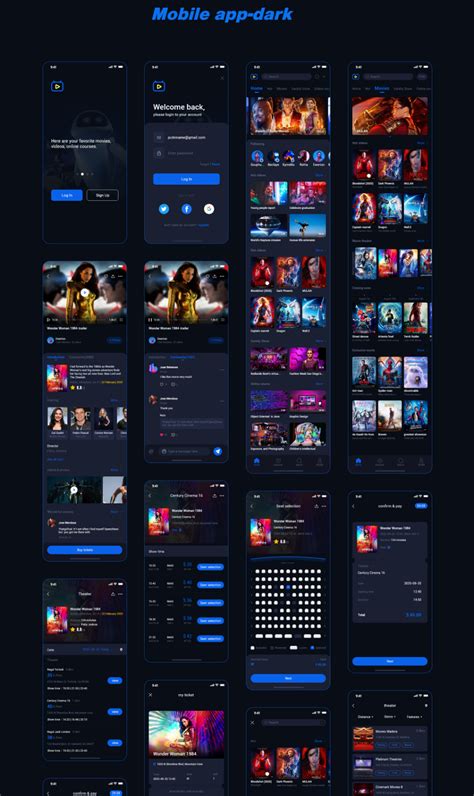 Video Sharing Platform App Ui Kit — Ui Kits On Ui8 App Interface