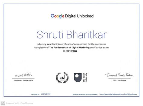 Shruti Bharitkar On Linkedin Hii All I Have Successfully Completed The Fundamentals Of Digital