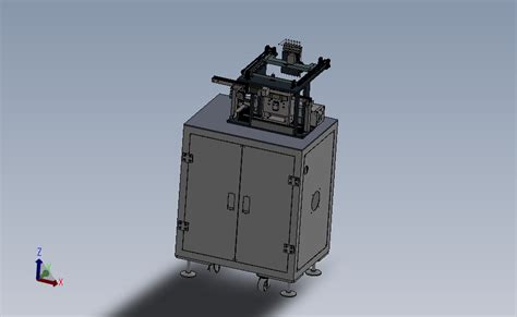 半自动涂胶设备 Solidworks 2016 模型图纸下载 懒石网