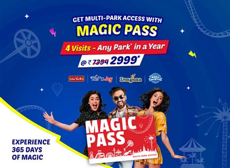 Magic Pass 4 Visits In A Year To Any 7 Parks Across 4 Locations