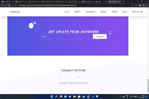 Github Vismayabalan Portfolio Website