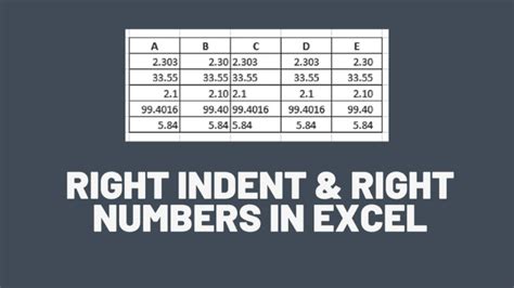 How To Align Numbers In Excel Excel TV