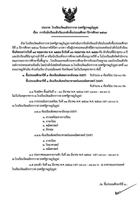 📢📢📢 งานประชาสัมพันธ์โรงเรียนวัดเมธังกราวาสฯ
