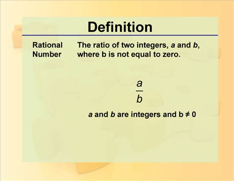 Definition Rationals And Radicals Rational Numbers Media4math