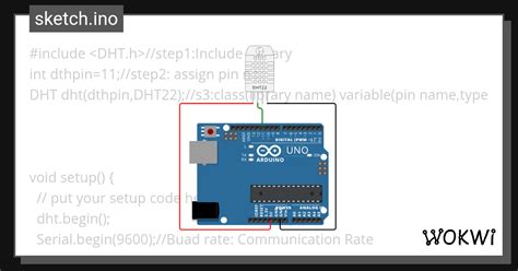 TEMPRATURE And HUMIDITY Sensor Wokwi ESP32 STM32 Arduino Simulator