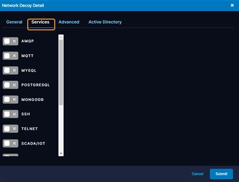 Configuring Services On A Network Decoy Zscaler